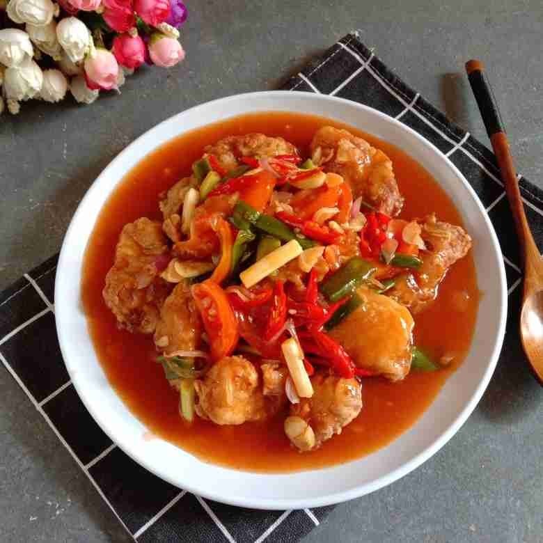 Resep Ayam Pedas Manis #lebihsehat Sederhana Rumahan dari Susi Faniati