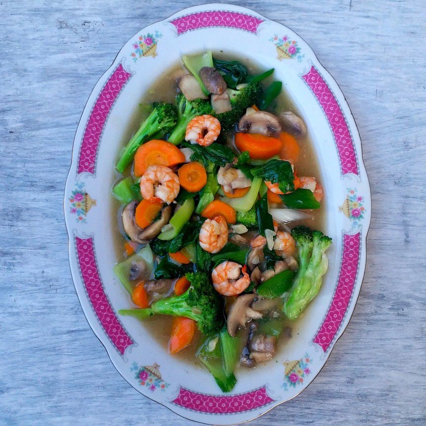 Resep Udang Ca Jamur Sayuran Sederhana Rumahan di Yummy App