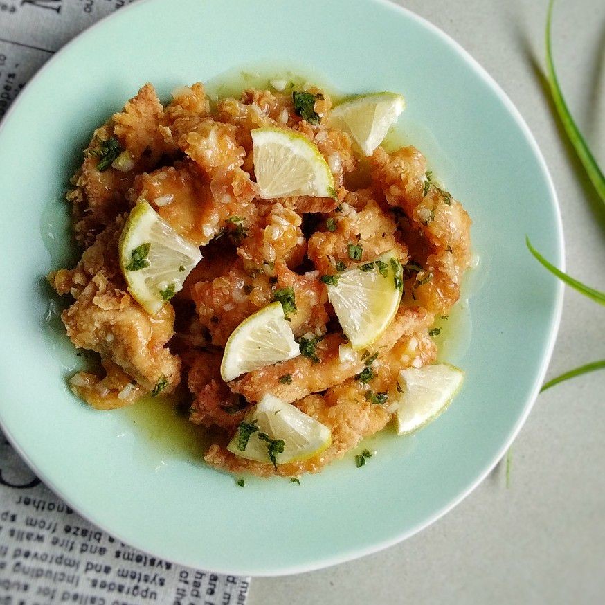 Resep Ayam Crispy Saus Lemon #JagoMasakMinggu5 Sederhana Rumahan di ...