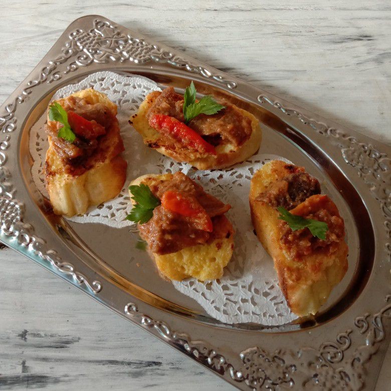 Resep Bruschetta Rendang #JagoMasakMinggu5 Sederhana Rumahan di Yummy App