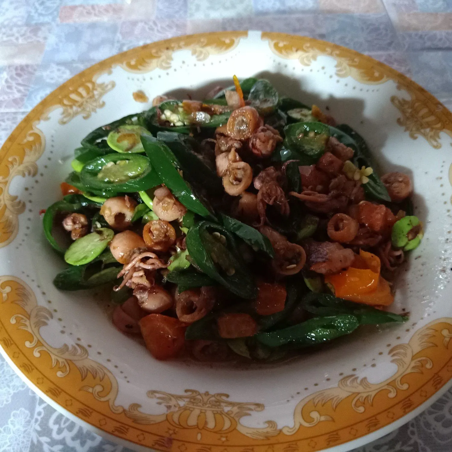 Resep cumi asin cabe ijo Sederhana Rumahan di Yummy App Resep cumi asin cabe ijo Sederhana Rumahan di Yummy App