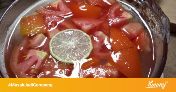 Resep Es Tomat Jeruk Nipis Jagomasakminggu8 Sederhana Rumahan Di Yummy App