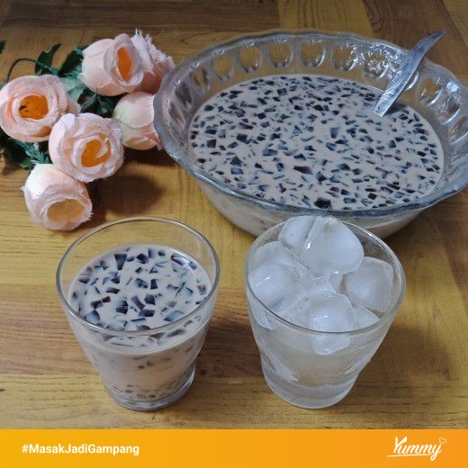 Resep Es Cincau Susu Jagomasakminggu8 Sederhana Rumahan Di Yummy App
