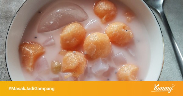 Resep Es Melon Creamy Jagomasakminggu8 Sederhana Rumahan Di Yummy App