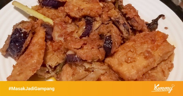 Resep Tempe Terong Bumbu Kacang Sederhana Rumahan Di Yummy App