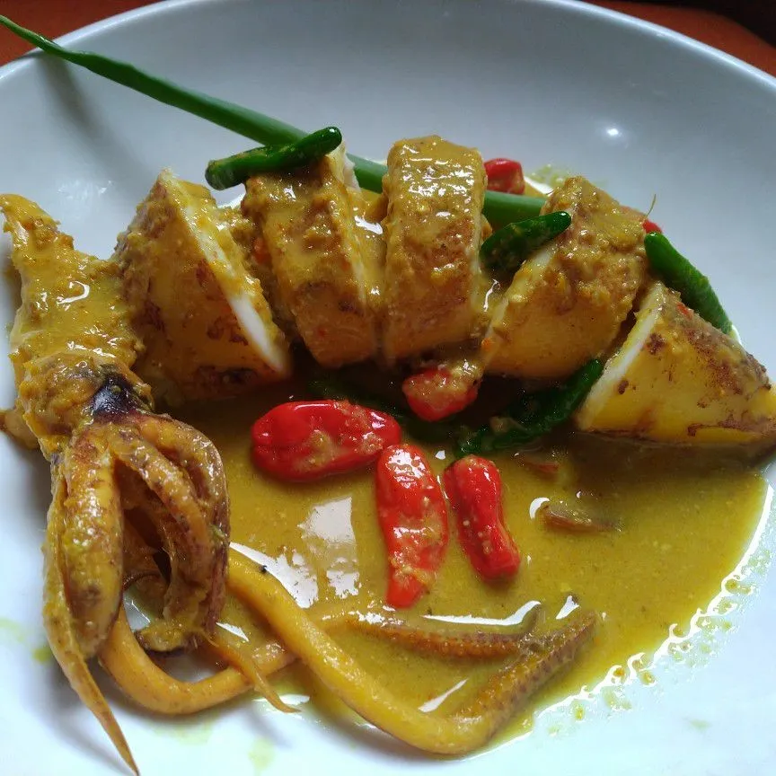 Resep Cumi Tahu Kuah Kuning Jagomasakminggu11 Sederhana Rumahan Di