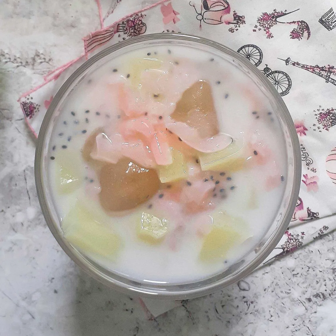 Resep Es Jelly Susu Selasih Jagomasakminggu1periode2 Sederhana Rumahan