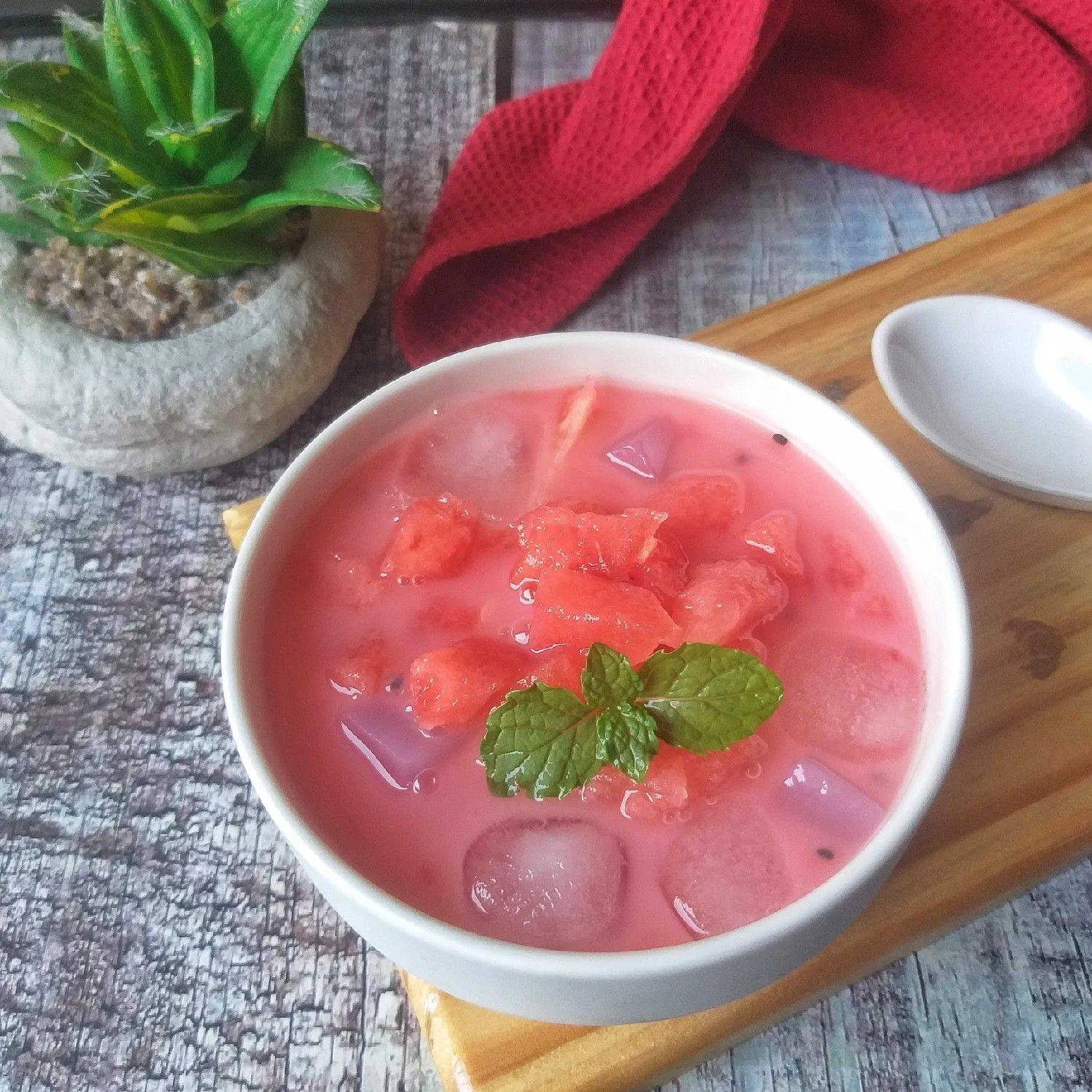 Resep Es Semangka Susu Selasih Jagomasakminggu1periode2 Sederhana