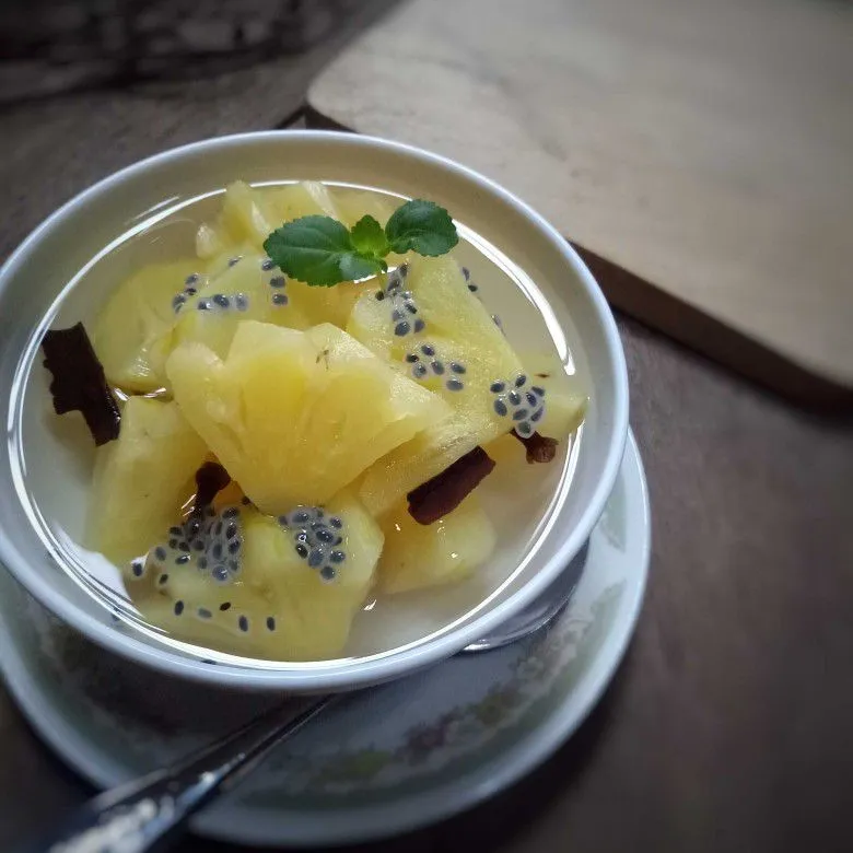 Resep Es Setup Buah Nanas dan Selasih #JagoMasakMinggu1Periode2 ...