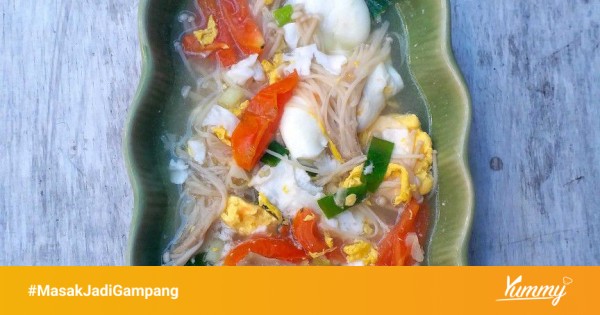 Resep Sup Enoki Telur Sederhana Rumahan Di Yummy App