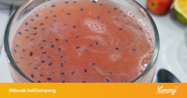 Resep Jus Tomat Jeruk Selasih Jagomasakminggu1periode2 Sederhana