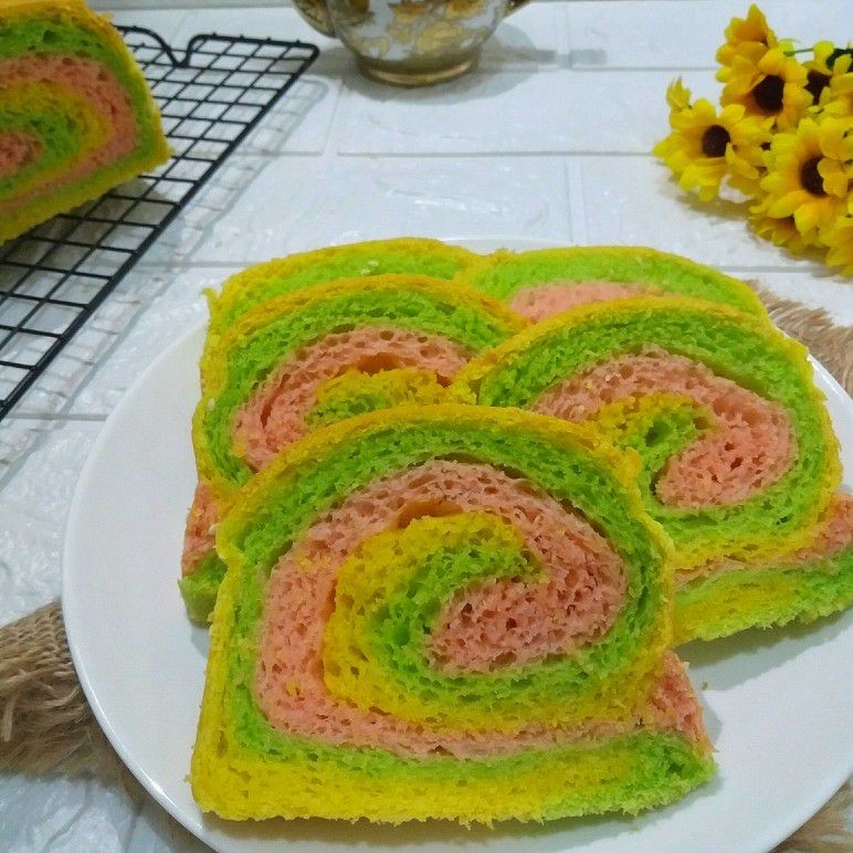 Resep Roti Tawar Pelangi Sederhana Rumahan di Yummy App