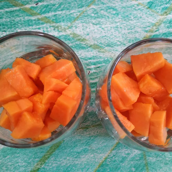 Resep Es Pepaya Santan Yummy Jagomasakmi Sederhana Rumahan Di Yummy App