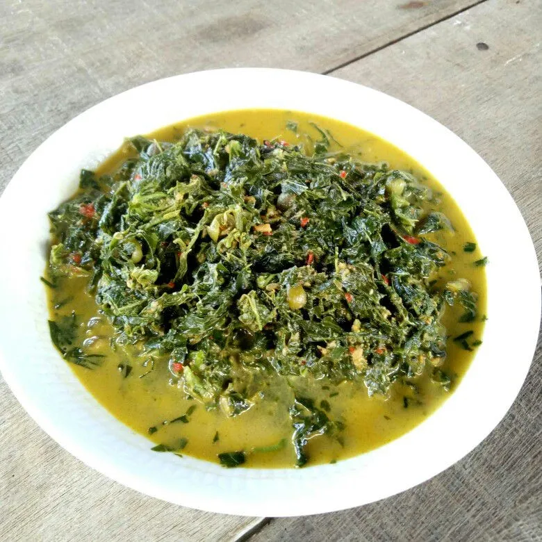 Resep Gulai Daun Ubi Tumbuk Jagomasakminggu3periode2 Sederhana Rumahan