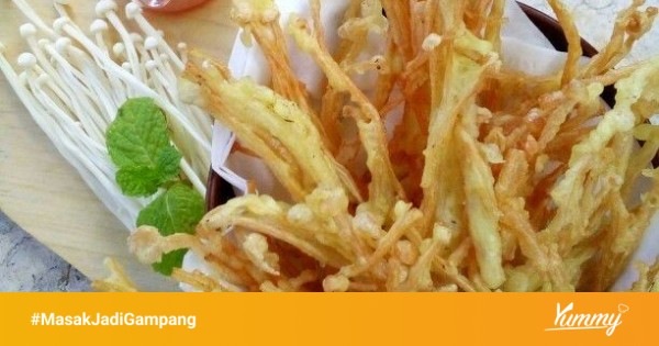 Resep Jamur Enoki Crispy Jagomasakminggu5periode2 Sederhana Rumahan Di