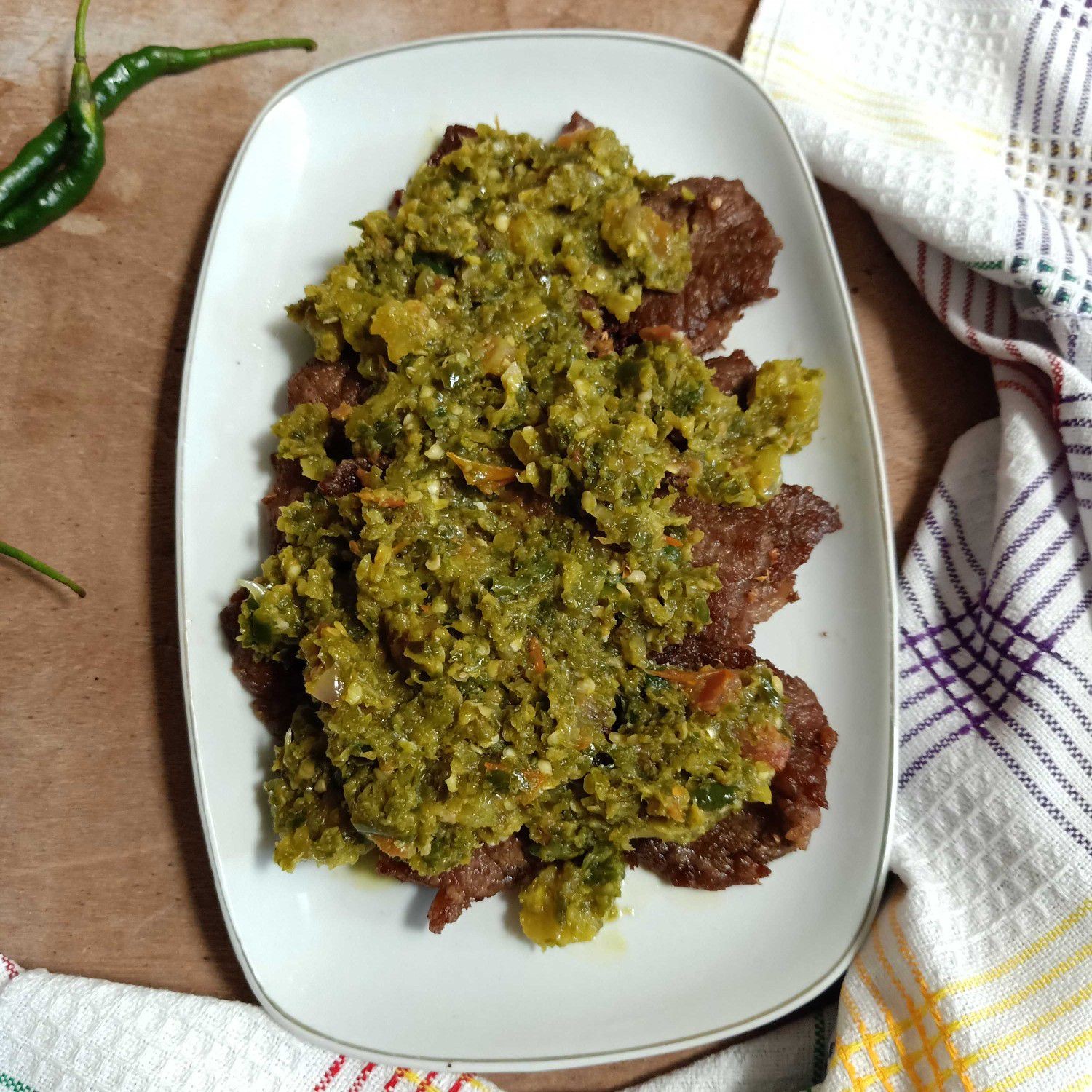 Resep Dendeng Cabai Hijau #JagoMasakMinggu7Periode2 Sederhana Rumahan ...