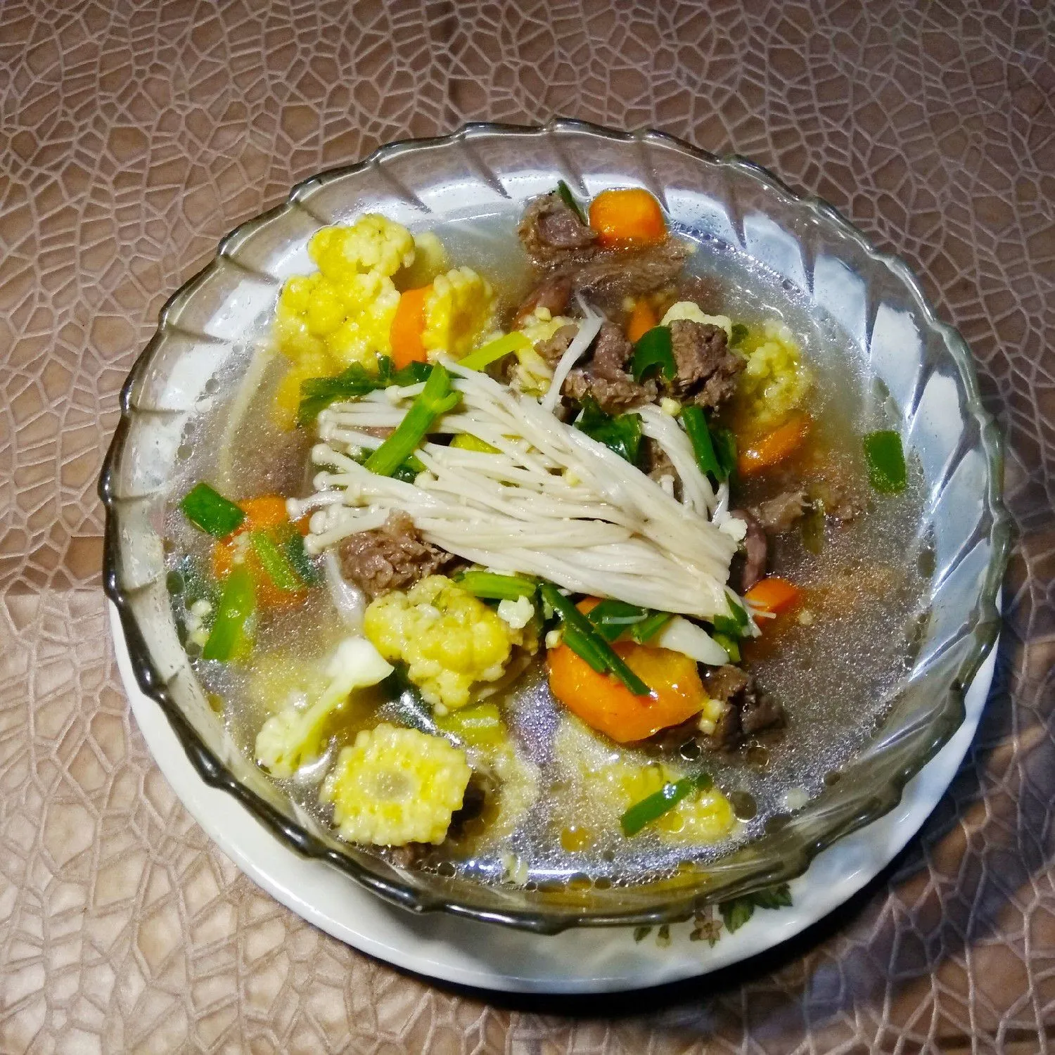 Resep Sop Daging Sapi Jamur Enoki Jagomasakminggu7periode2 Sederhana