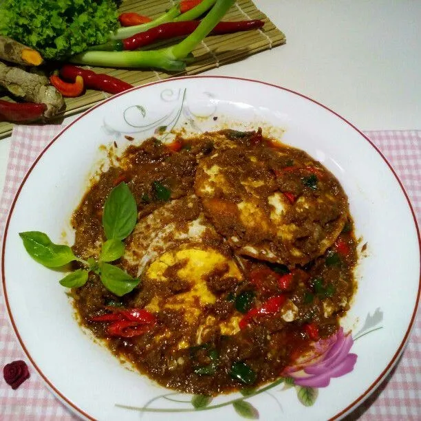 Resep Telur Ceplok Bumbu Rendang Jagomasakminggu10periode2 Sederhana