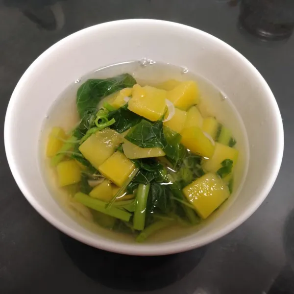 Resep Kuah Bayam Labu Kuning Muda Sederhana Rumahan di Yummy App