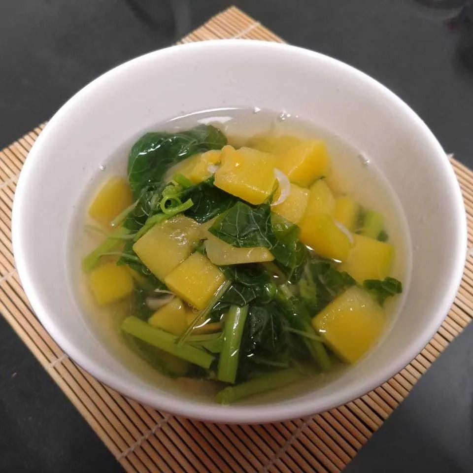 Resep Kuah Bayam Labu Kuning Muda Sederhana Rumahan Di Yummy App
