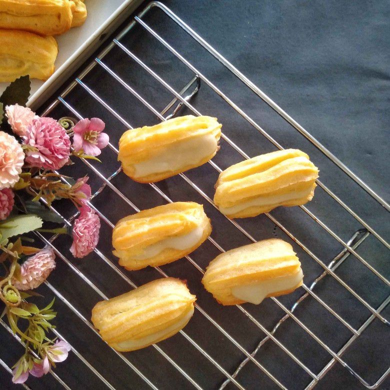 Resep Eclair Vla Matcha #JagoMasakMinggu2Periode3 Sederhana Rumahan di ...