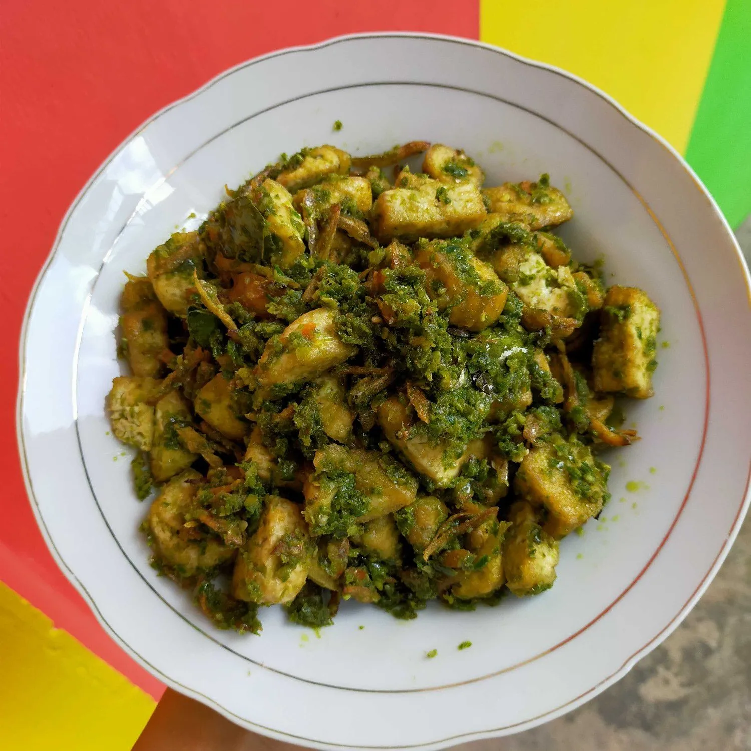 Resep Teri Tahu Cabe Ijo Sederhana Rumahan Di Yummy App