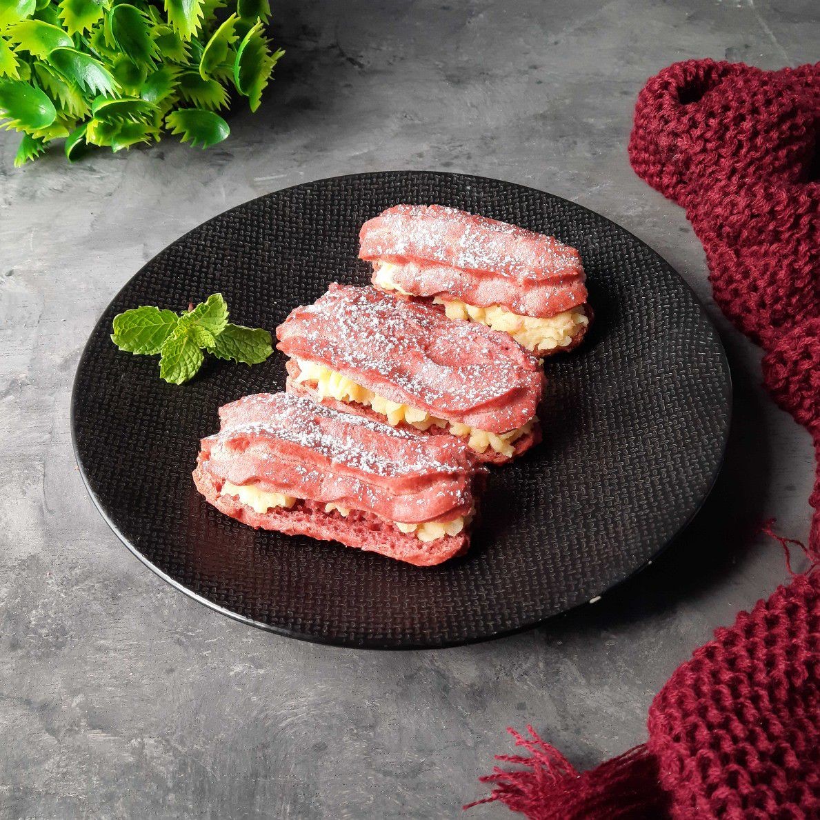 Resep Eclair Red Velvet Vla Vanilla #JagoMasakMinggu2Periode3 Sederhana ...