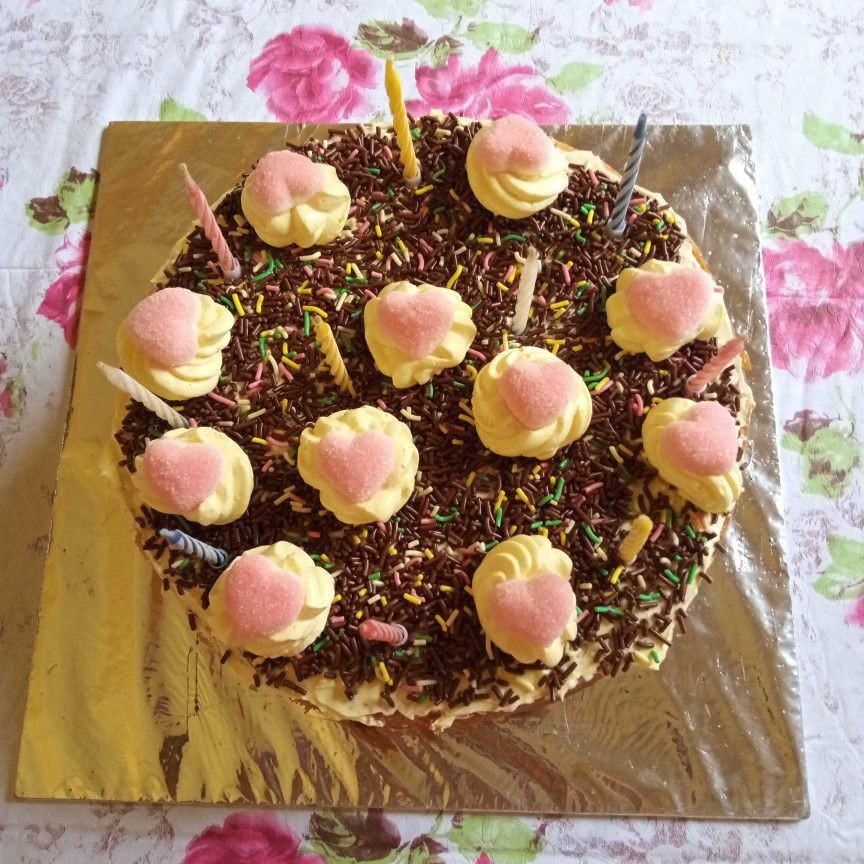 Resep Cake Ultah Simpel Sederhana Rumahan dari Kie_kitchen