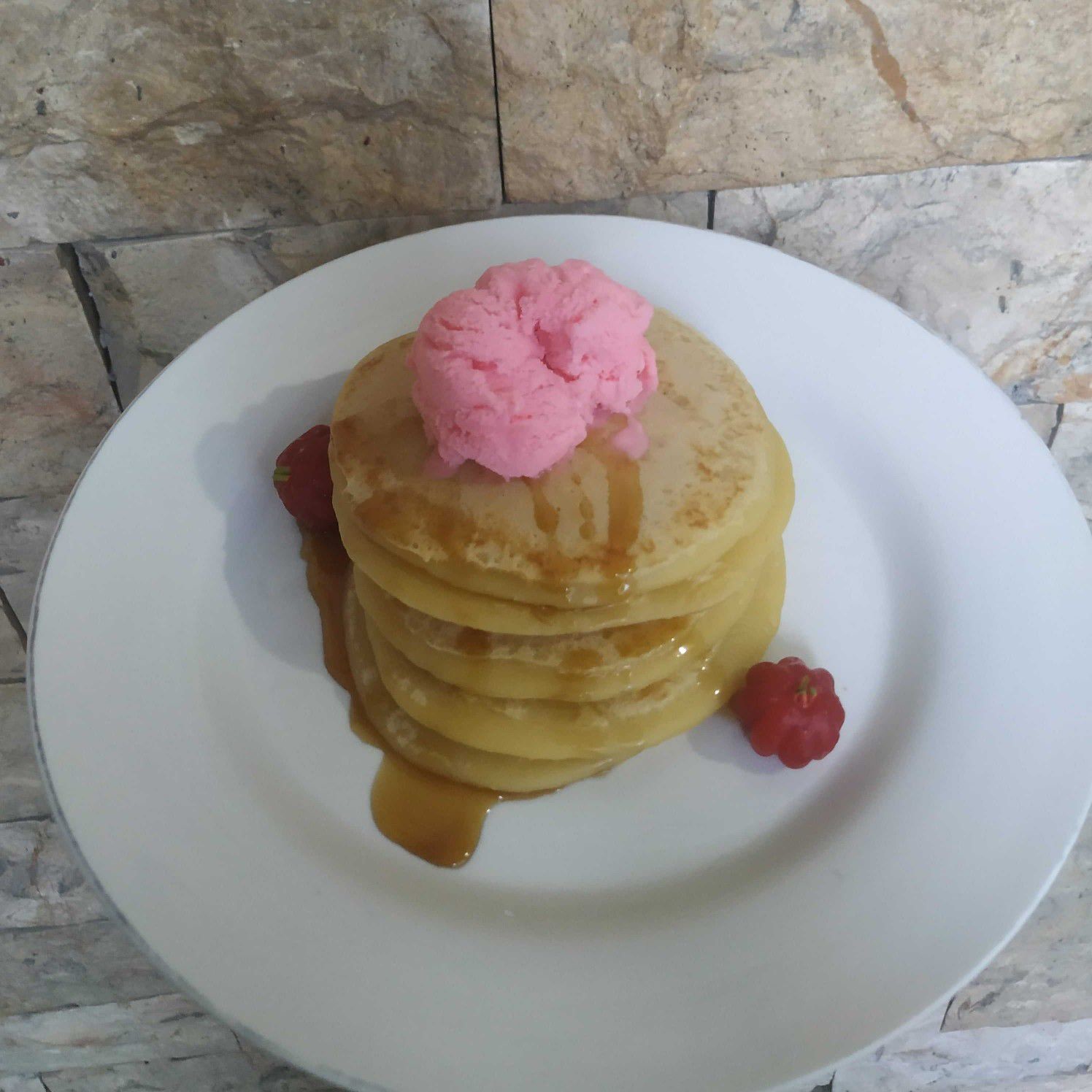 Resep Pancake Float Classic Sederhana Rumahan di Yummy App