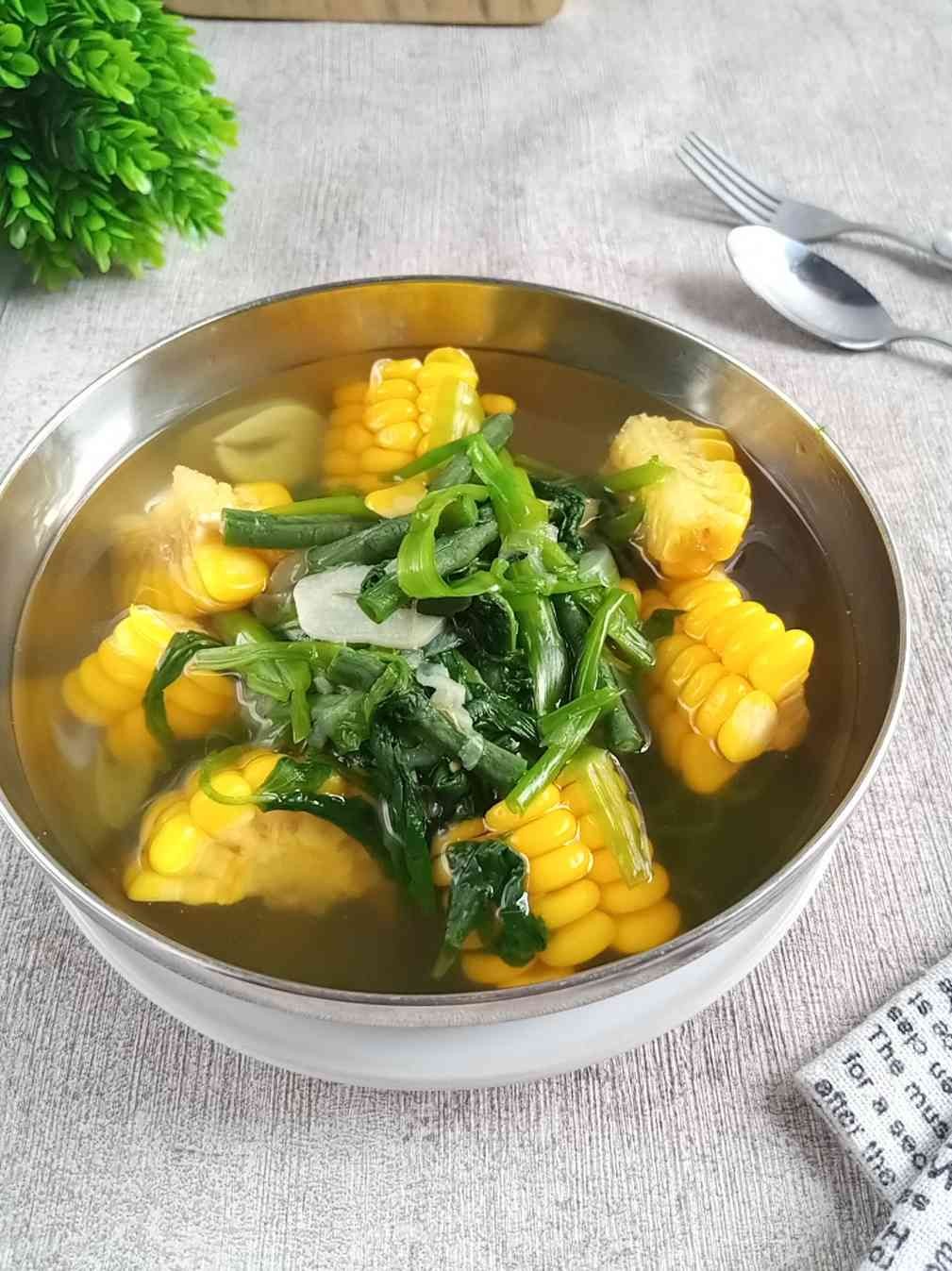 Resep Sayur Bening Kangkung Jagung Sederhana Rumahan Di Yummy App