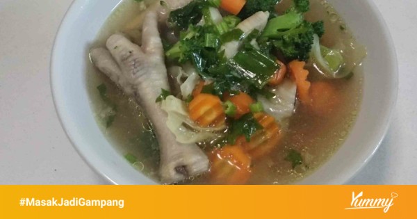 Resep Sop Ceker Ayam Sederhana Rumahan Di Yummy App