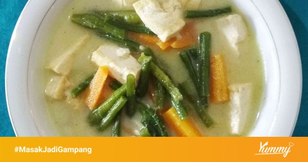 Resep Tahu Campu Kuah Santan Sederhana Rumahan Di Yummy App