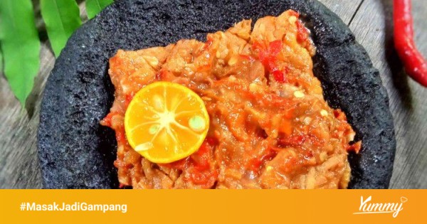 Resep Tempe Penyet Sambal Tomat Sederhana Rumahan Di Yummy App