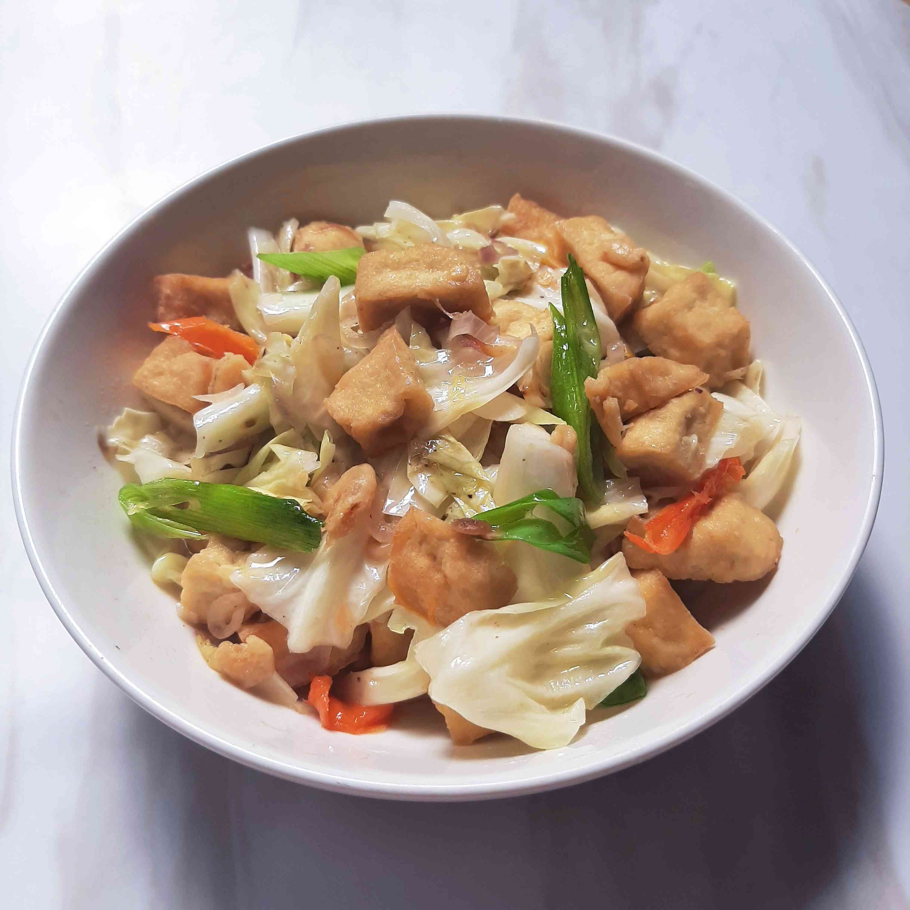 Resep Tumis Kubis Tahu Ebi Sederhana Rumahan di Yummy App