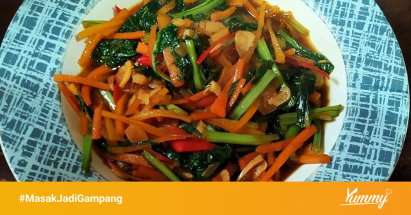 Resep Tumis Sawi Wortel Sederhana Rumahan Di Yummy App