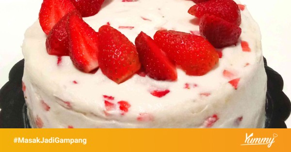 Resep Strawberry Cake Sederhana Rumahan Di Yummy App
