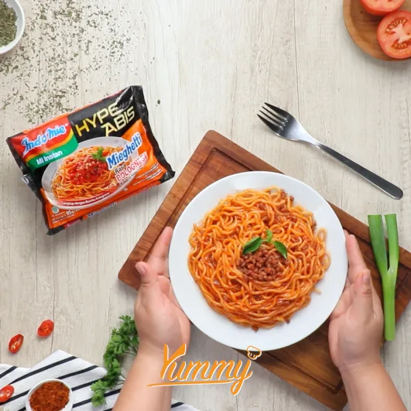 Resep Indomie Mieghetti Rasa Bolognese Mudah dan Cepat