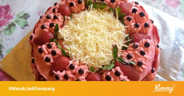 Resep Strawberry Chese Cake Sederhana Rumahan Di Yummy App