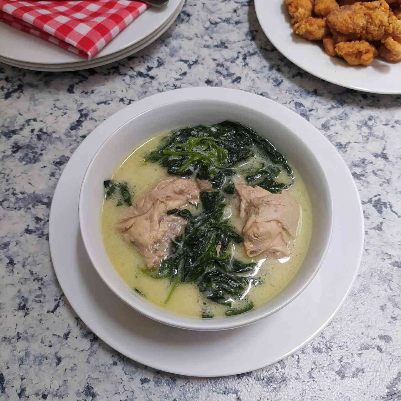 Resep Bobor Bayam Kuah Kaldu Ayam Sederhana Rumahan Di Yummy App