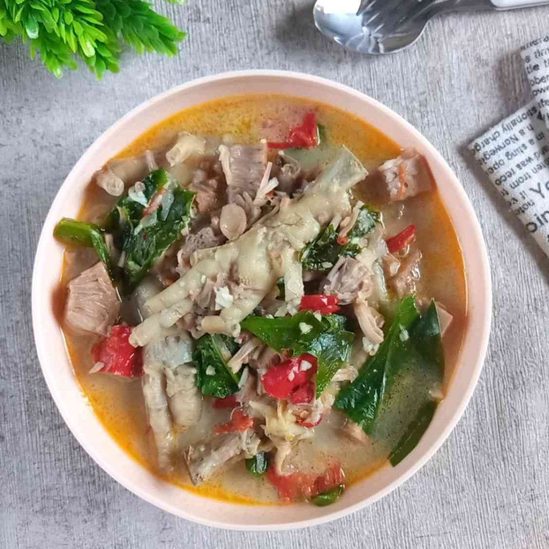 Resep Lodeh Tewel Daun Melinjo Sederhana Rumahan Di Yummy App