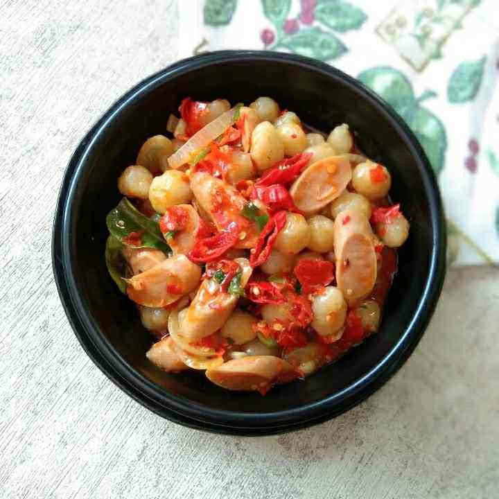 Resep Bacil (Bakso Aci Kecil) Sosis Pedas Sederhana Rumahan di Yummy App