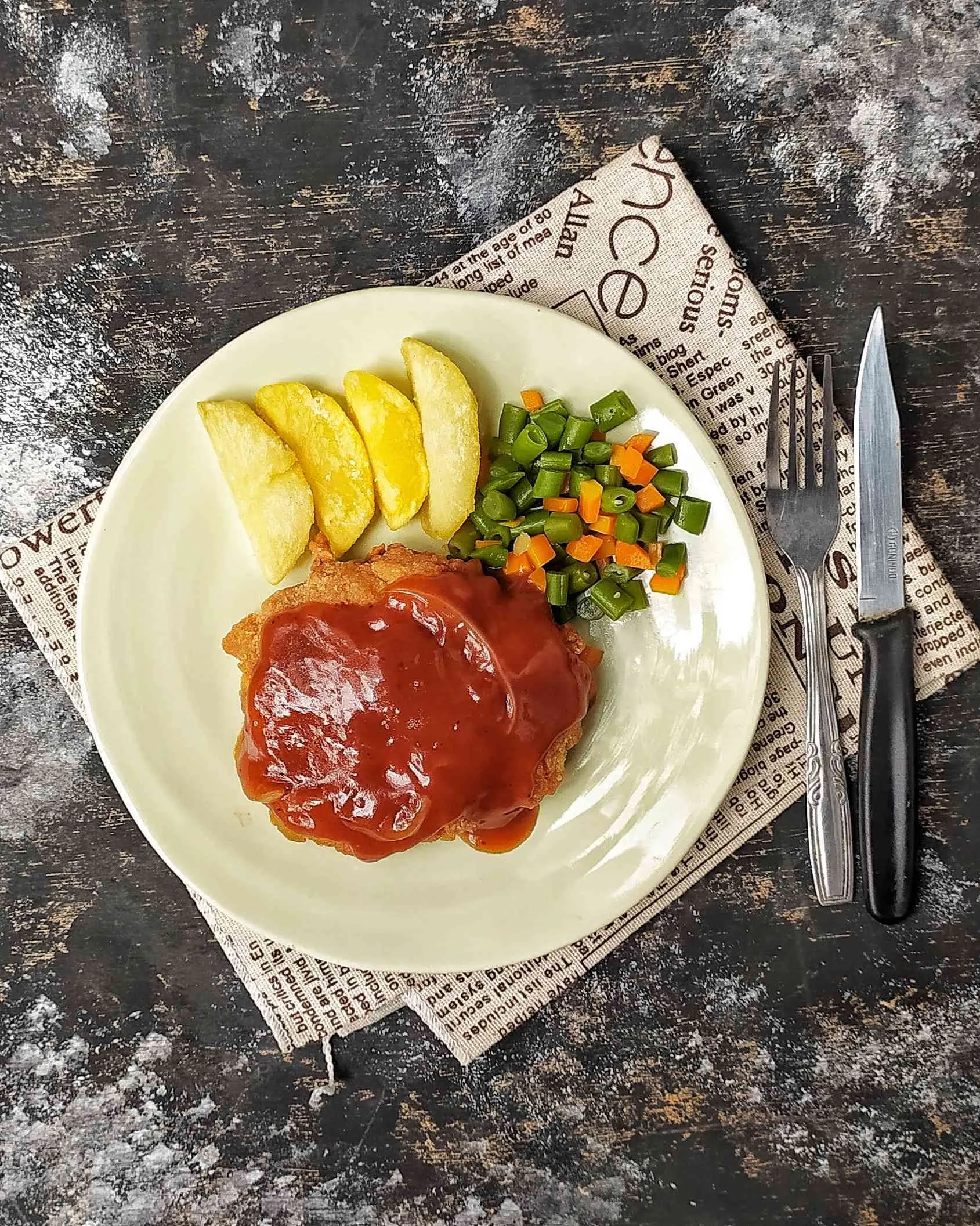 Resep Steak Ayam Saos Barbeque Liburandirumahaja Sederhana Rumahan Di