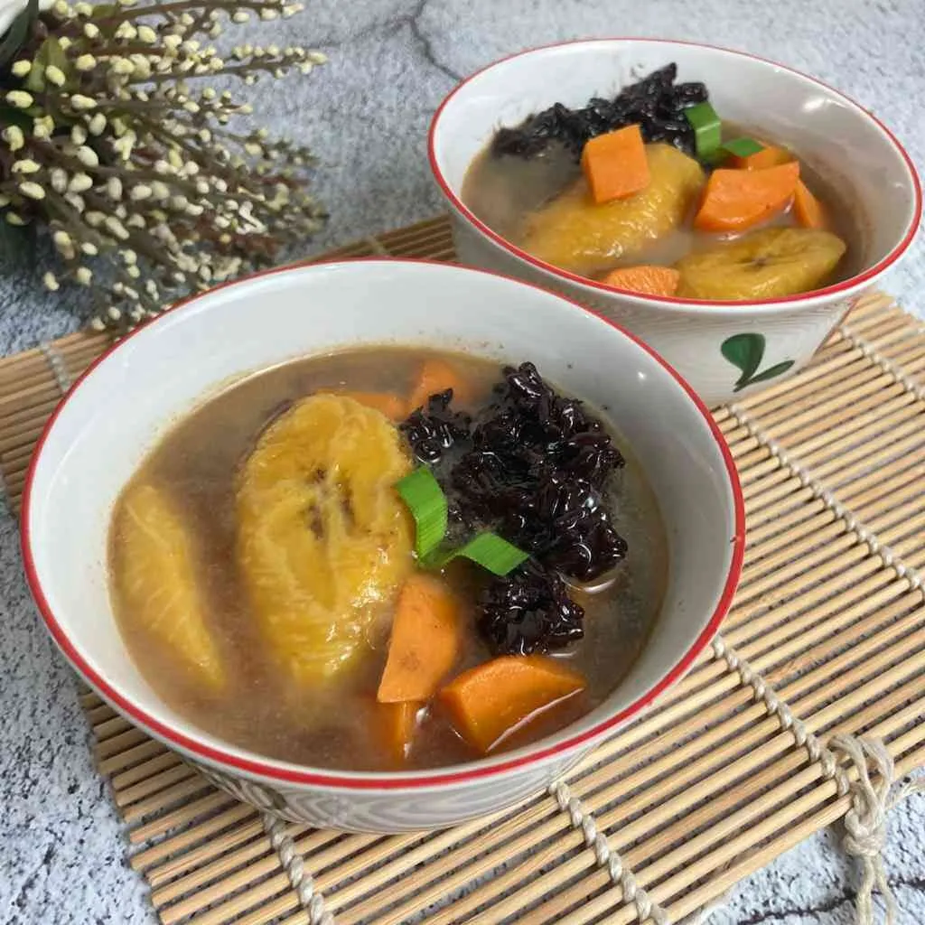 Resep Kolak Ubi Pisang Dengan Ketan Hitam Liburandirumahaja Sederhana