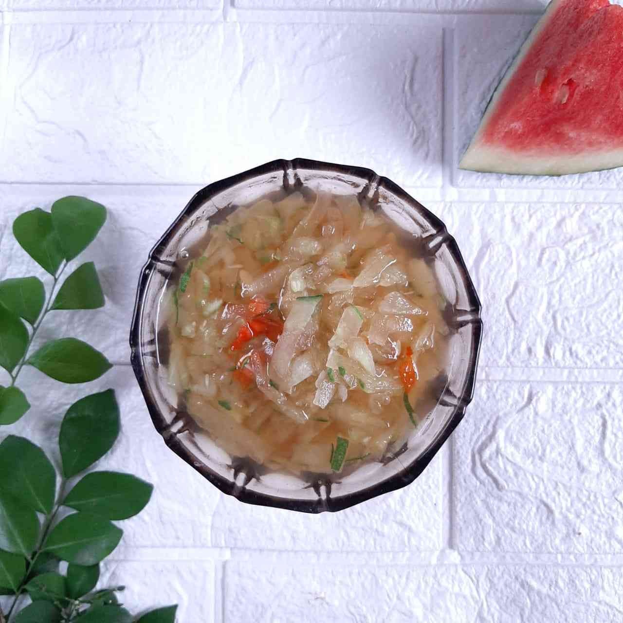 Resep Rujak Gobet Kulit Semangka #MakanMasakBijak Sederhana Rumahan di ...