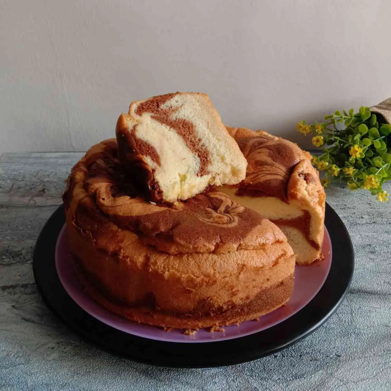 Resep Chiffon Marble Coklat Sederhana Rumahan di Yummy App