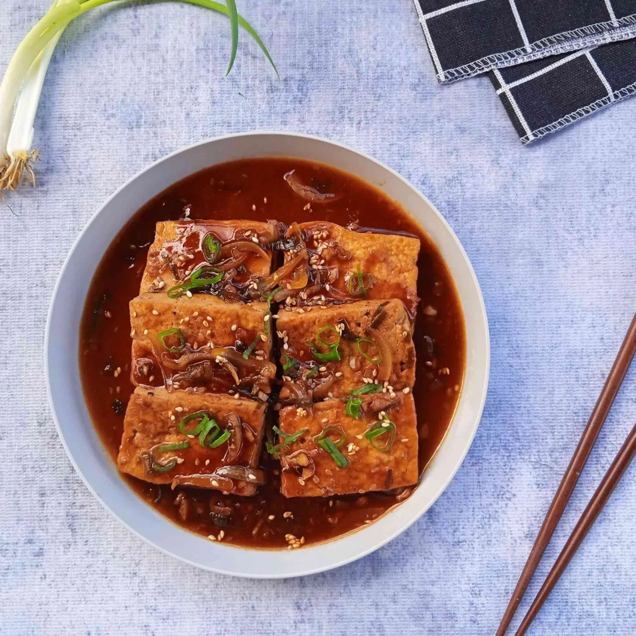 Resep Dubu Jorim (Korean Braised Tofu) #KoreanFood Sederhana Rumahan di ...