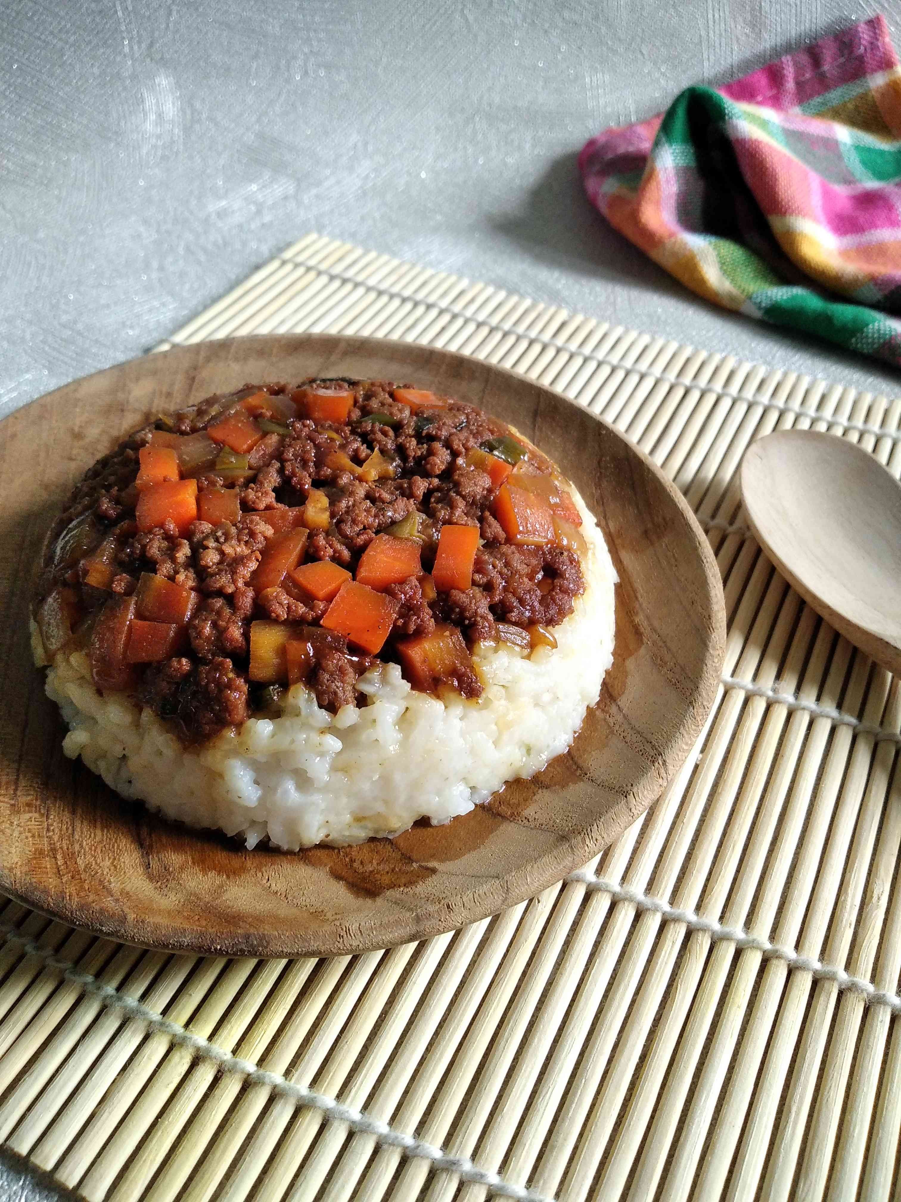 Resep Nasi Tim Daging dan Wortel Sederhana Rumahan di Yummy App