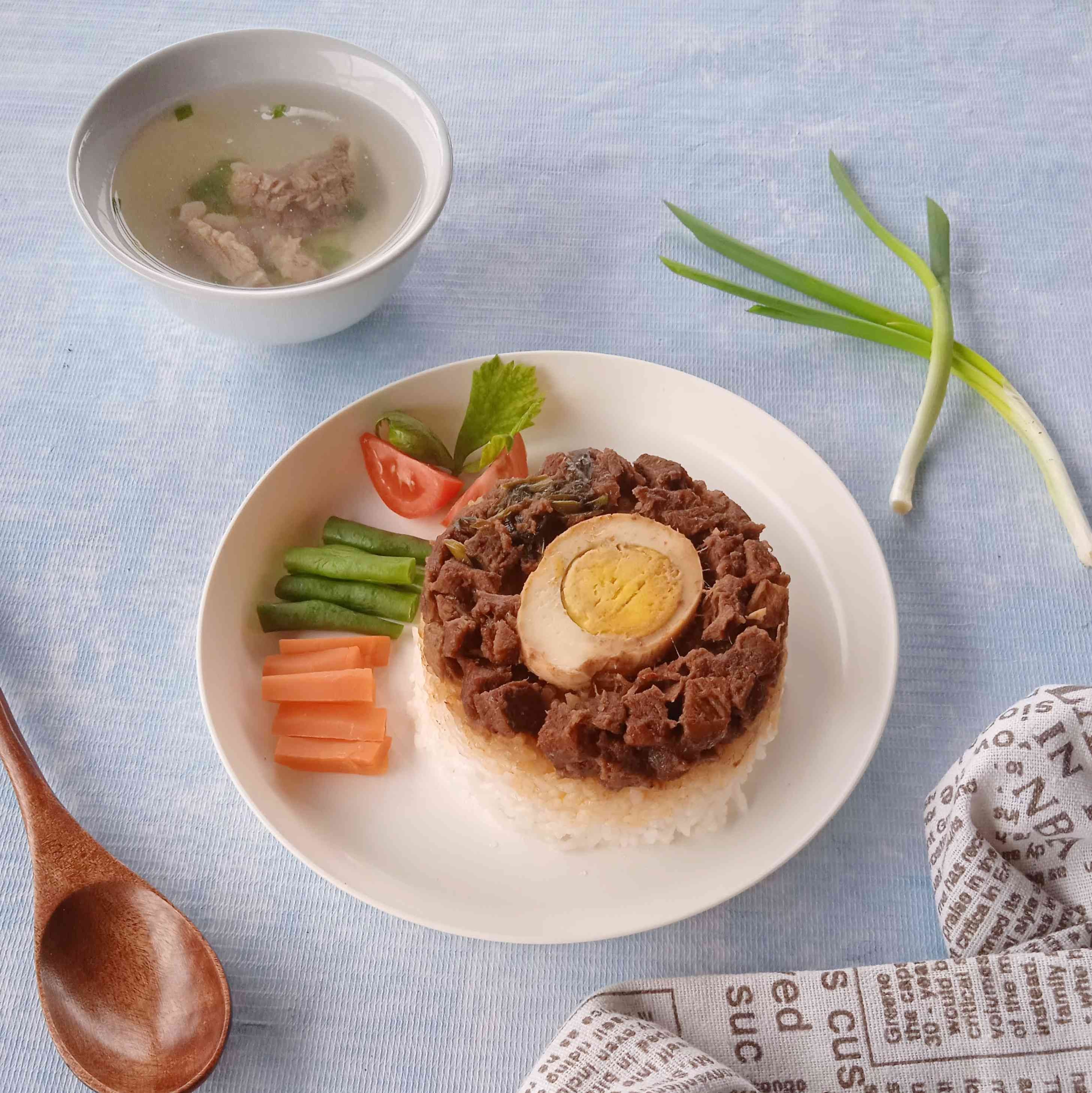 Resep Nasi Tim Daging Sapi #UntukSiBuahHati Sederhana Rumahan di Yummy App