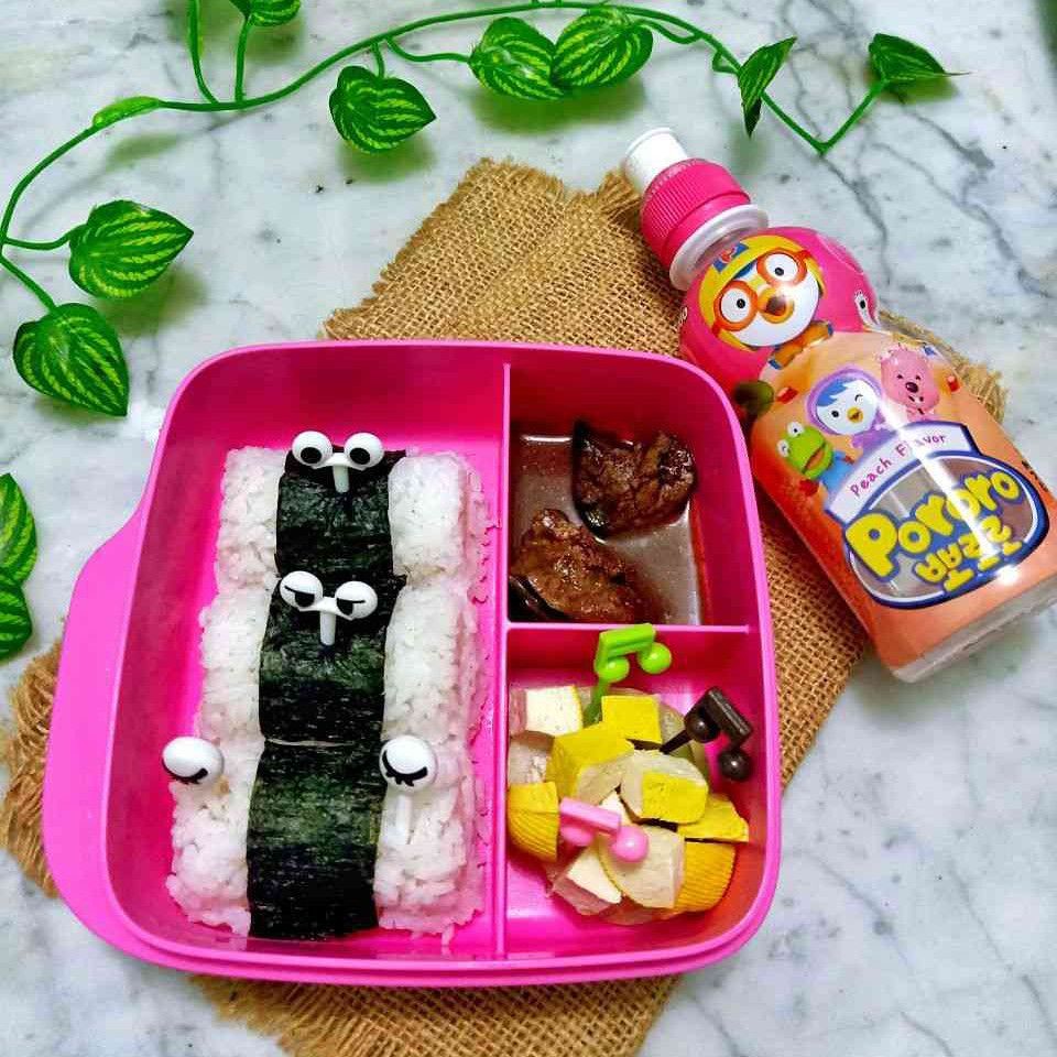 Resep Bento Mata Lucu Mix Semur Ati Ayam #UntukSiBuahHati Sederhana ...