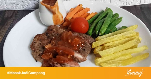 Resep Beef Steak Barbeque Sauce Sederhana Rumahan Di Yummy App